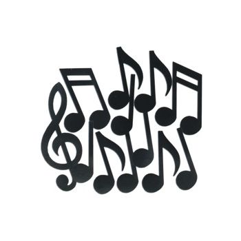 Music Note Cutouts-12 Pack | Windy City Novelties